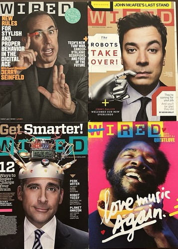 WIRED Magazine Bundle - JIMMY FALLON, Quest Love, Jerry Seinfeld, Steve ...