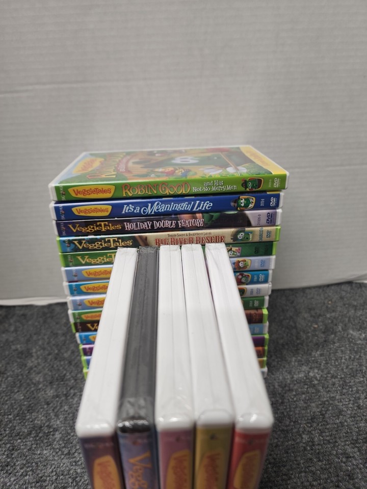 Lot 20 Veggie Tales Big Idea DVD Movies Christian Values 5 new 15 used ...