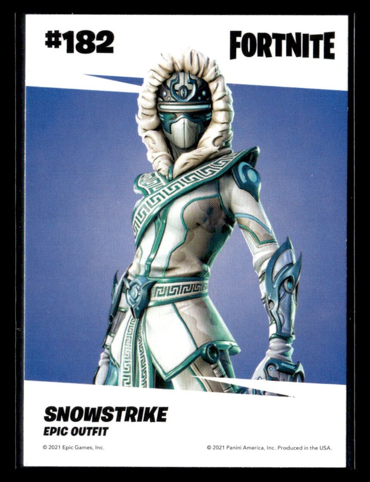 2021 Fortnite Series 3 Snowstrike Epic Outfit Panini No 182 | eBay