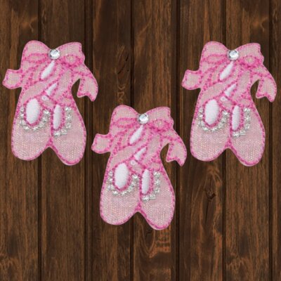 Ballet Dance Slippers Embroidered Patch — 3-Pack — Iron On | eBay