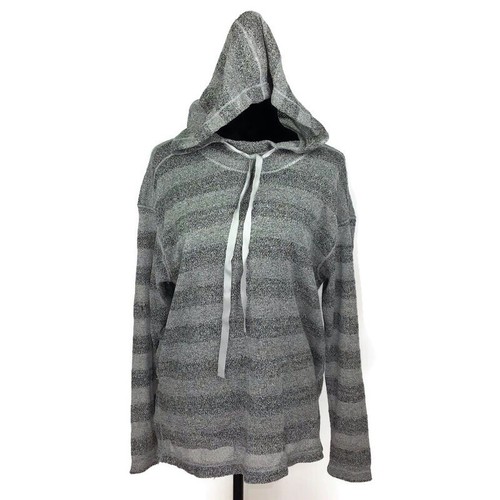 Max Studio Striped Hooded High Low Tunic Pullover Woven Womens Medium M ...