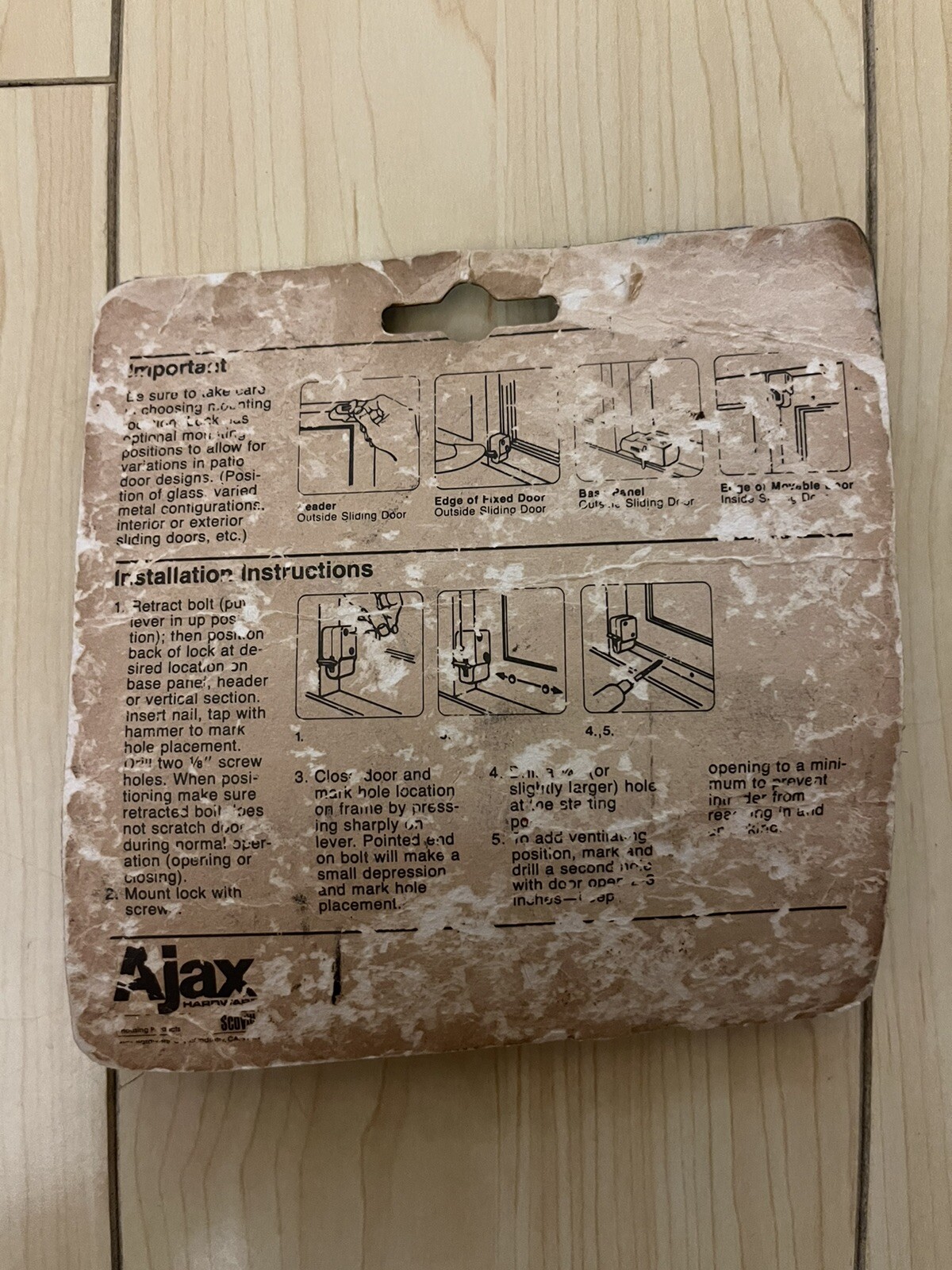 Home Safe Patio Door Lock no. 620 NOS | eBay