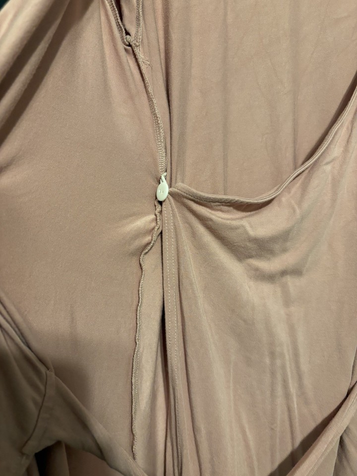 Caden Lane Maternity Robe Womens One Size Mauve Bamboo Spandex Blend | eBay