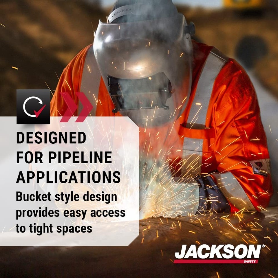 Jackson PL280 Pipeliner Welding Helmet - Shade 10 Flip Front Welding ...