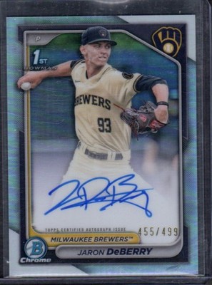 2024 Bowman Draft #CPA-JDE Jaron DeBerry Chrome Pros Auto Ref #/499 | eBay