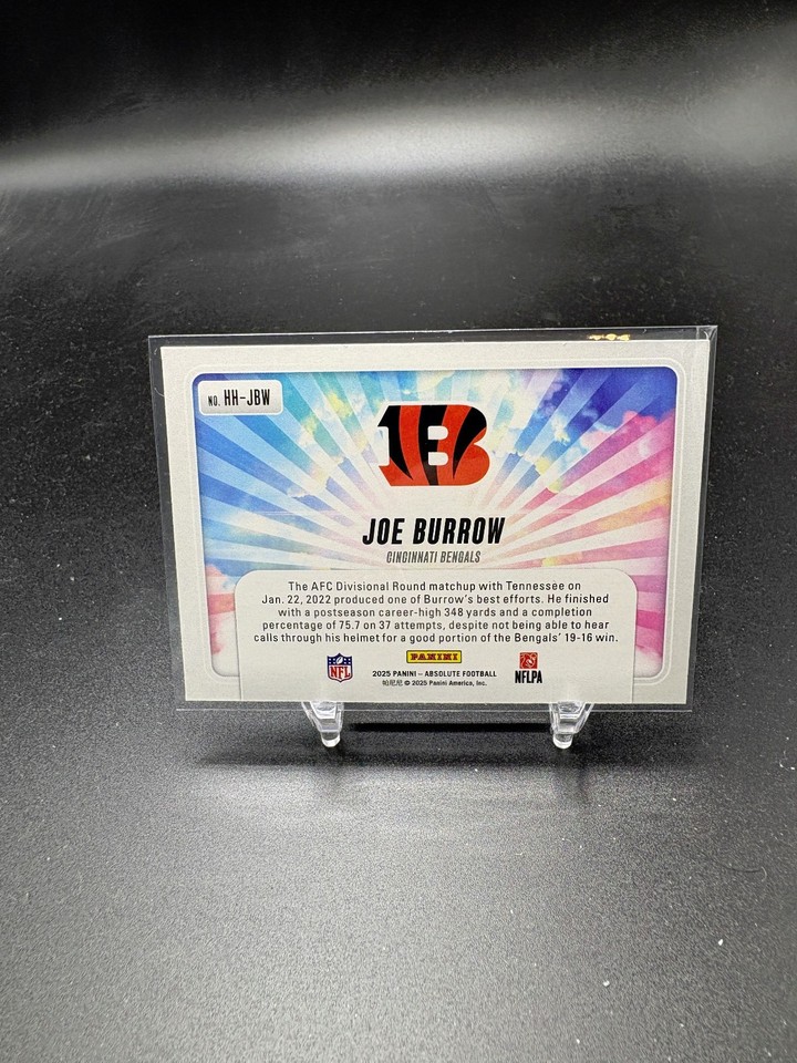 Joe Burrow 2025 Panini Absolute Hog Heaven Insert #HH-JBW Bengals | eBay