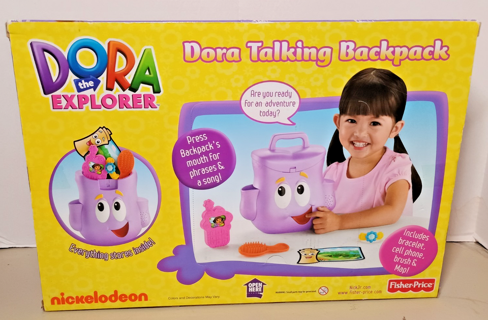 Dora The Explorer Dora Talking Backpack Fisher Price 2010 Nick Jr. NIB ...