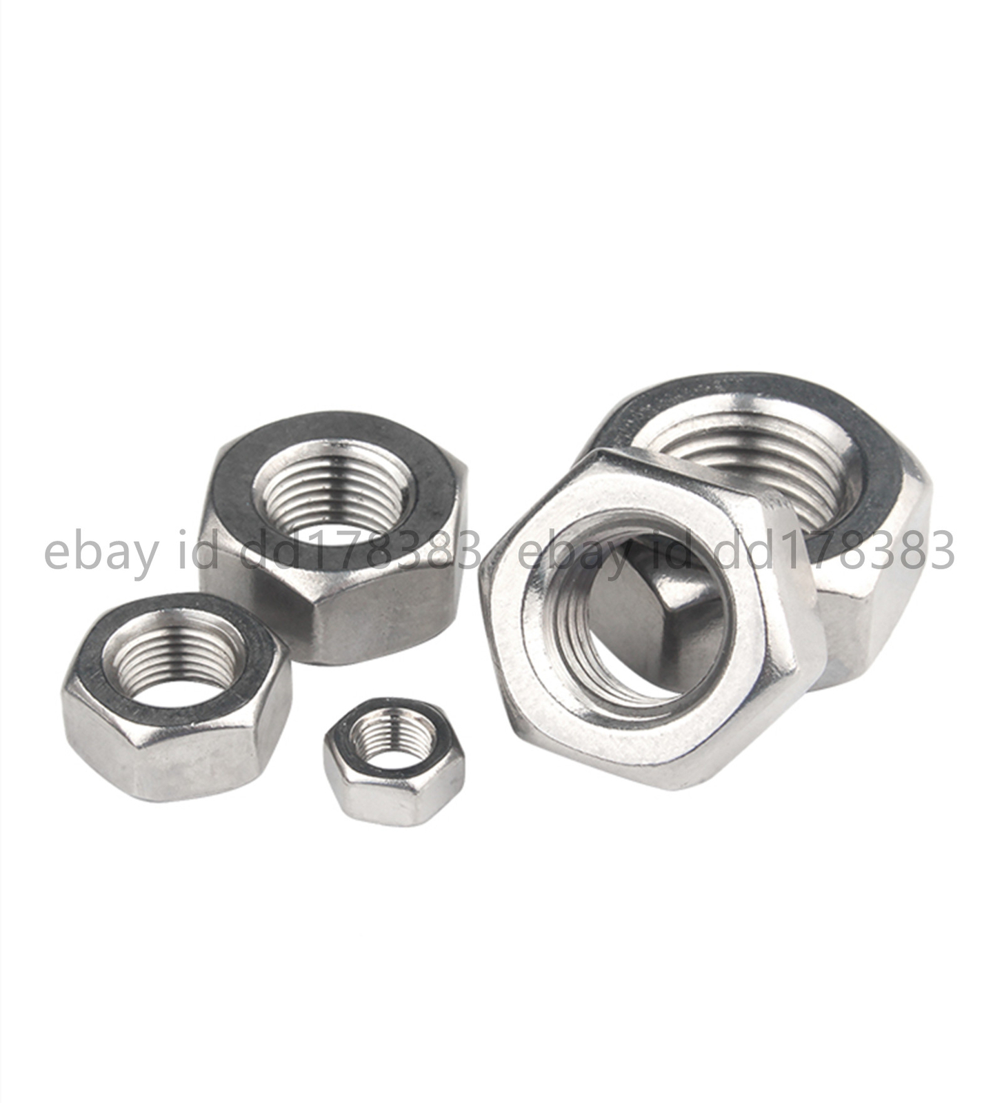 316 Stainless Steel DIN934 Hexagon Nuts Hex Nuts M3 M4 M5 M6 M8 M10 M12 ...