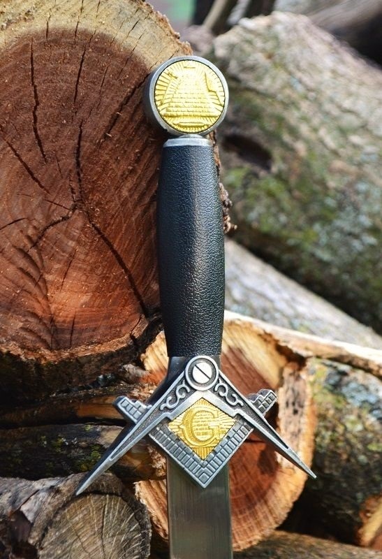 Ceremonial Masonic Dagger - Mason - Short Sword - Freemason - Square ...