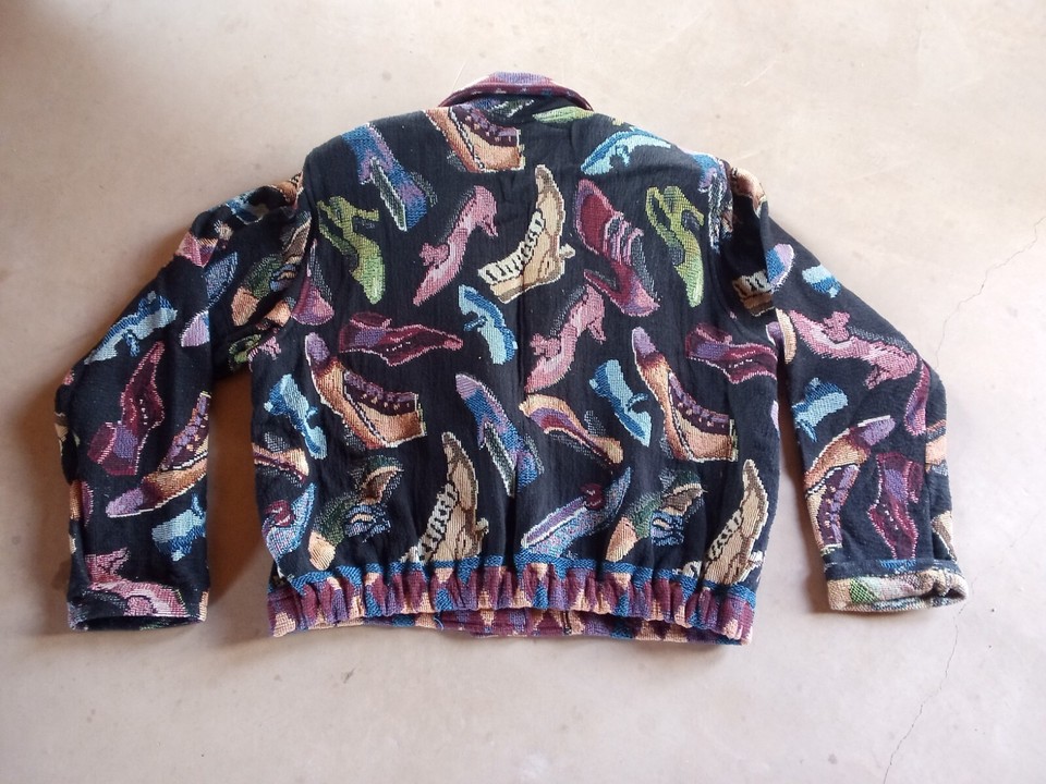 Vintage Painted Pony Shoe Theme Jacket - OSFA | eBay