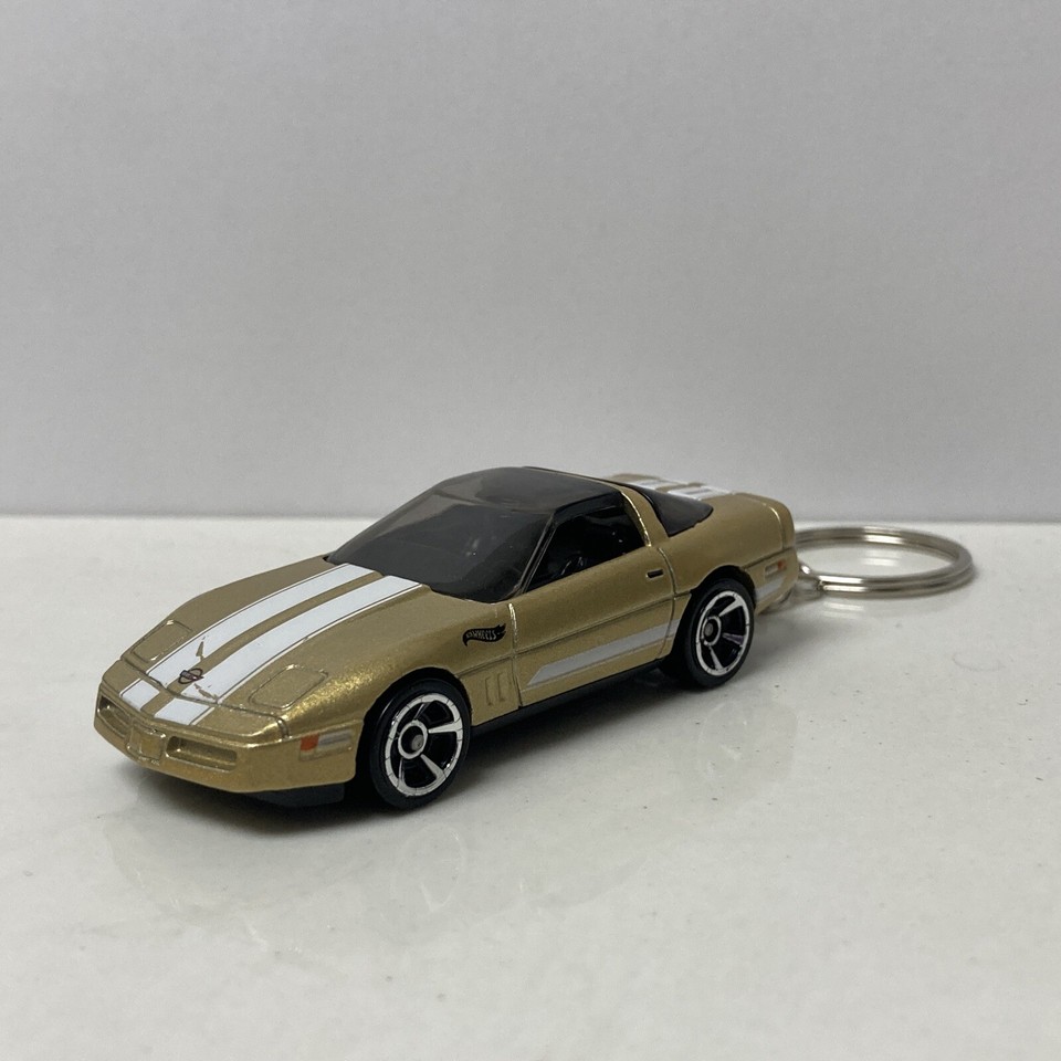 RARE KEY CHAIN GOLD CHEVY CORVETTE C4 CUSTOM LIMITED EDITION 1984 1985 ...