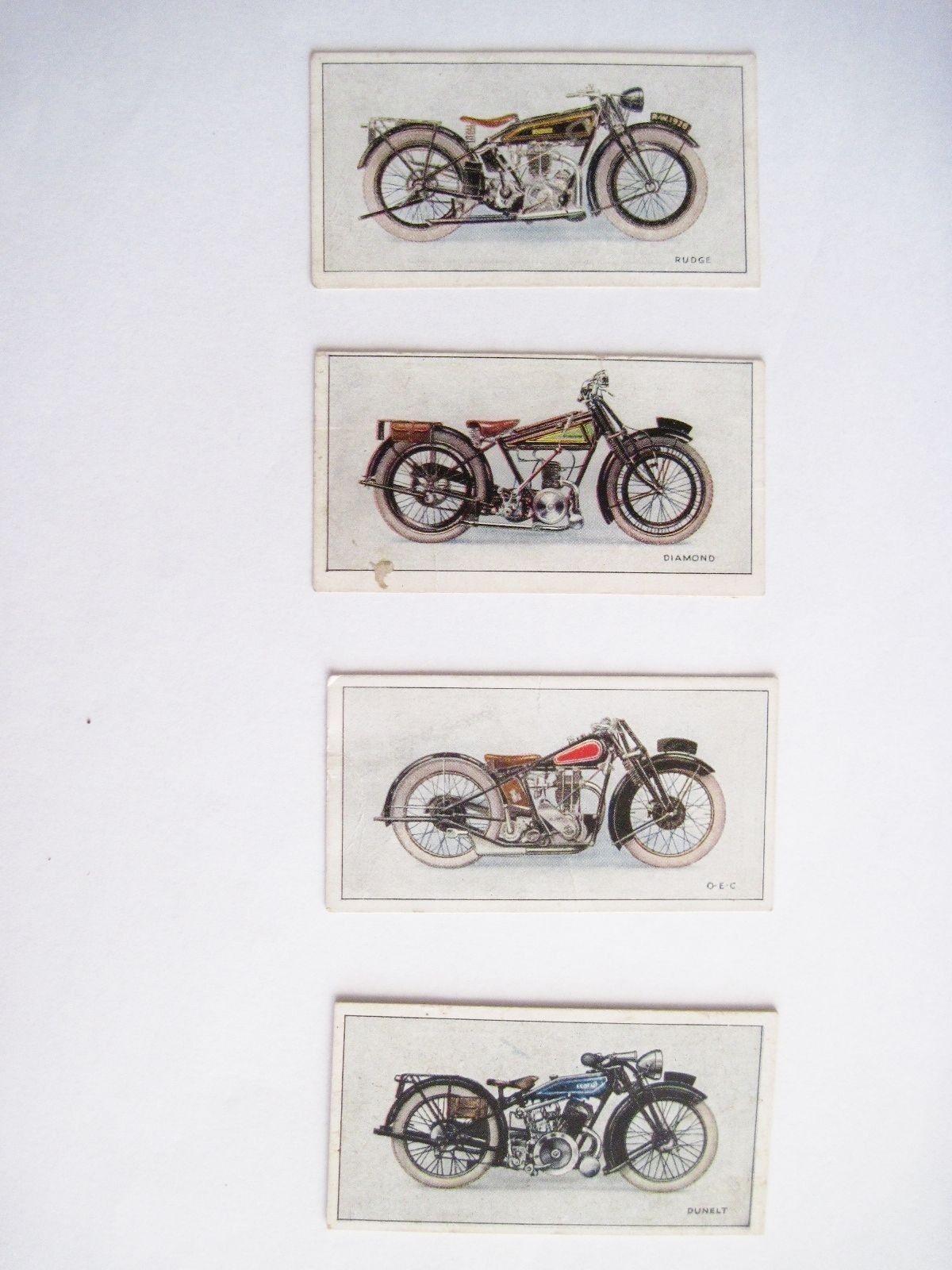 Very Rare Set of "W.D. & H.O. Wills Cigarettes "Motorcycle Advertising ...