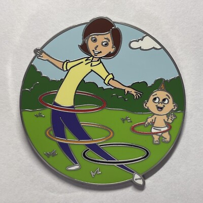 Disney Pin Hellen And Jack Jack Spring Hoopla Hoop Pixar Mystery Collection 2024 | eBay