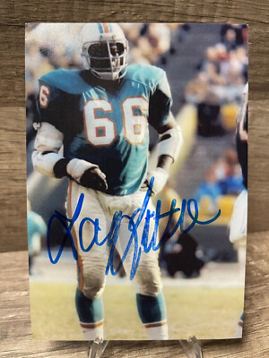 Larry Little Miami Dolphins Hand Signed 4x6 Photo TC46-499 | eBay