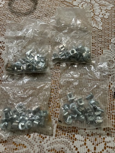 Cage Nuts and Screws, 40 Set Square Hole Hardware Cage Nuts & Mounting ...