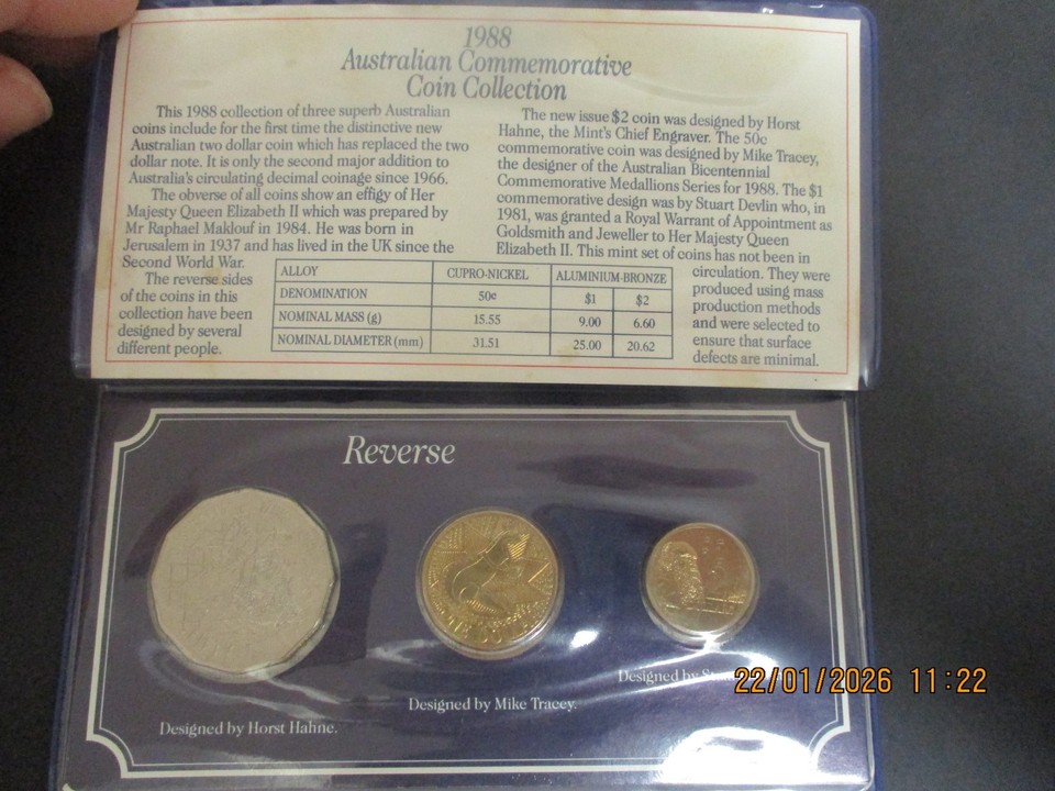 Australian Coins: 1988 Commemorative Set- Must Have! (VR141) | eBay ...