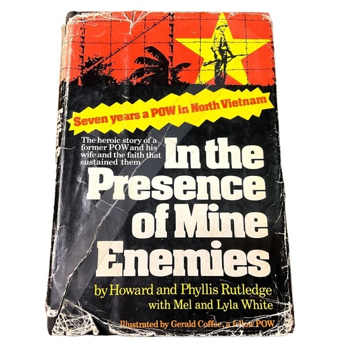 IN THE PRESENCE OF MINE ENEMIES BOOK HOWARD RUTLEDGE 1973 HCDJ POW ...