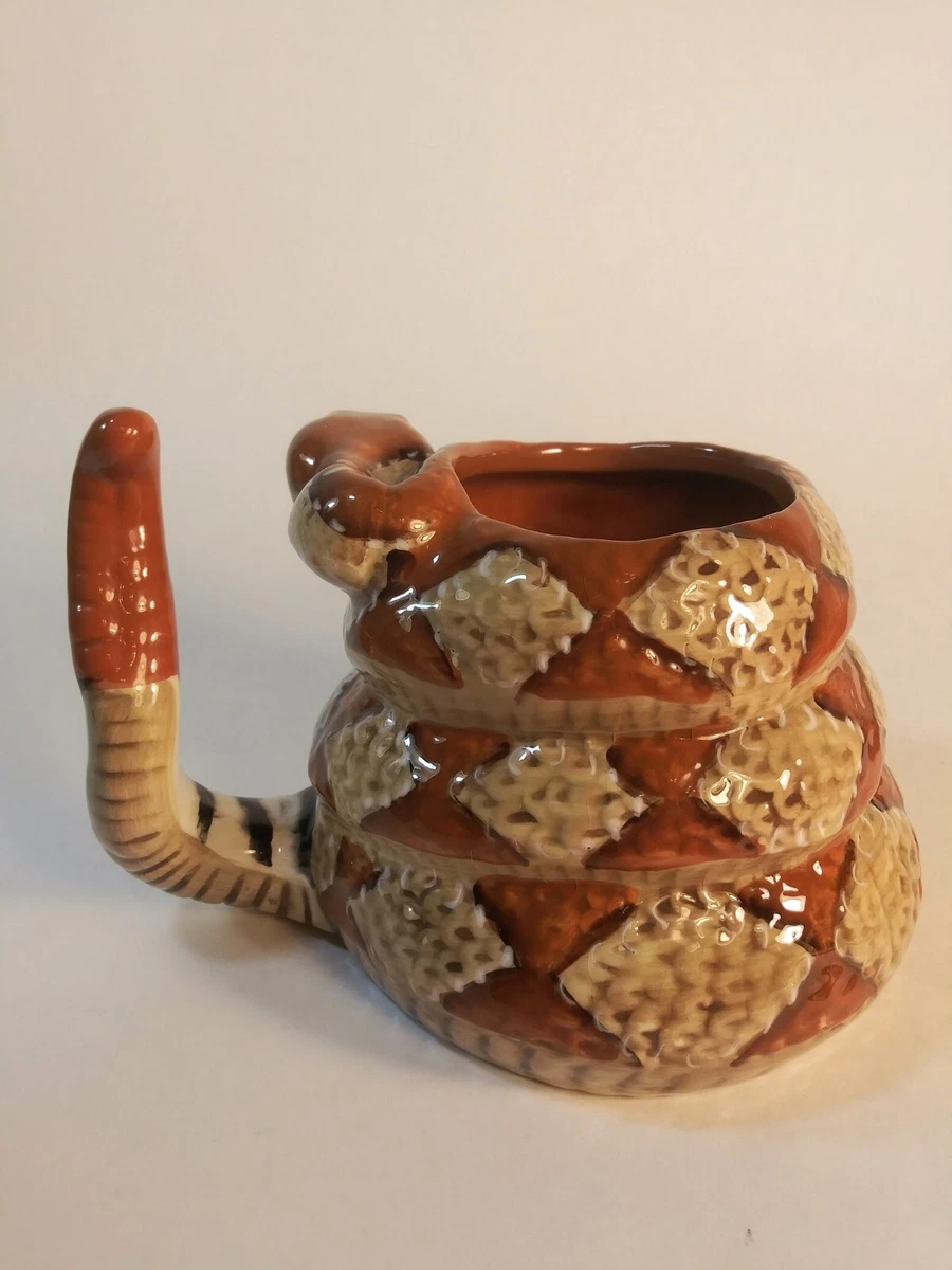 Rattlesnake Shaped Coffee Mugs