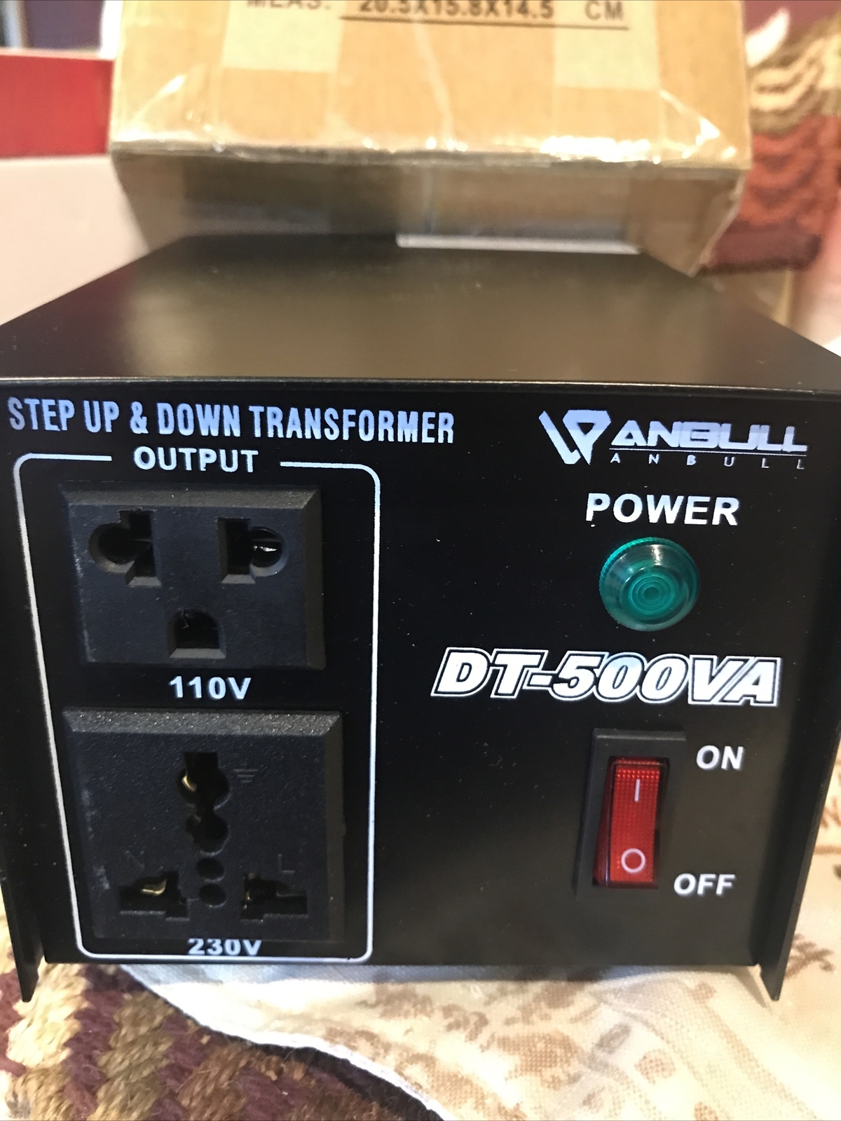 Anbull 500W (DT-500VA) Step Up & Step Down Voltage Transformer Power ...