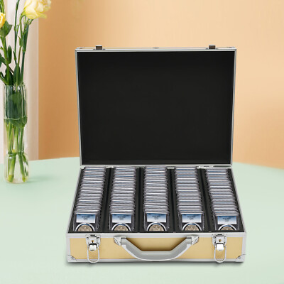 Aluminum Box For 100 NGC & PCGS Coin Slabs Holder Case +Lock Storage ...