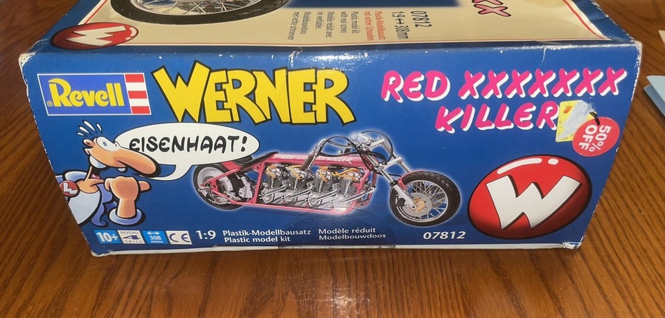 Revell Germany Werner Red XXXXXXX Killer Motorcycle Model Kit 1/9 Scale ...