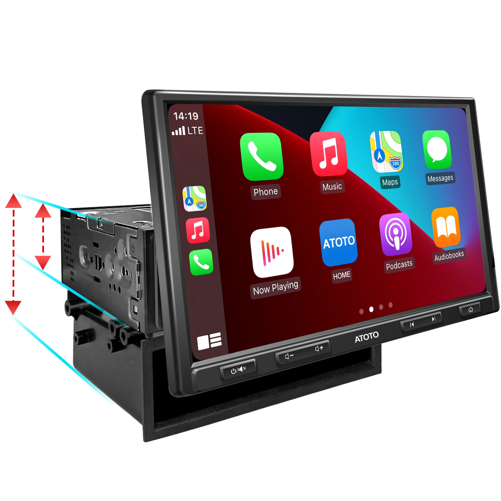 ATOTO F7XE 10" Double & Single DIN Car Stereo SXM Wireless Android Auto ...