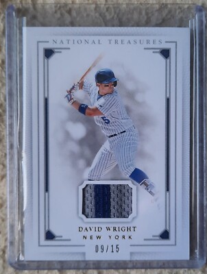 2016 Panini National Treasures David Wright 2 Color Game Worn Patch /15 ...