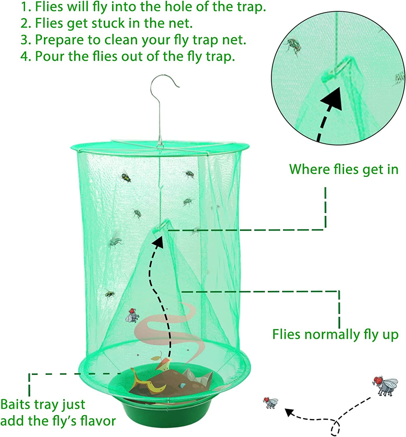 3X The Ranch Fly Trapper The Most Effective Fly Trap Catcher Killer ...