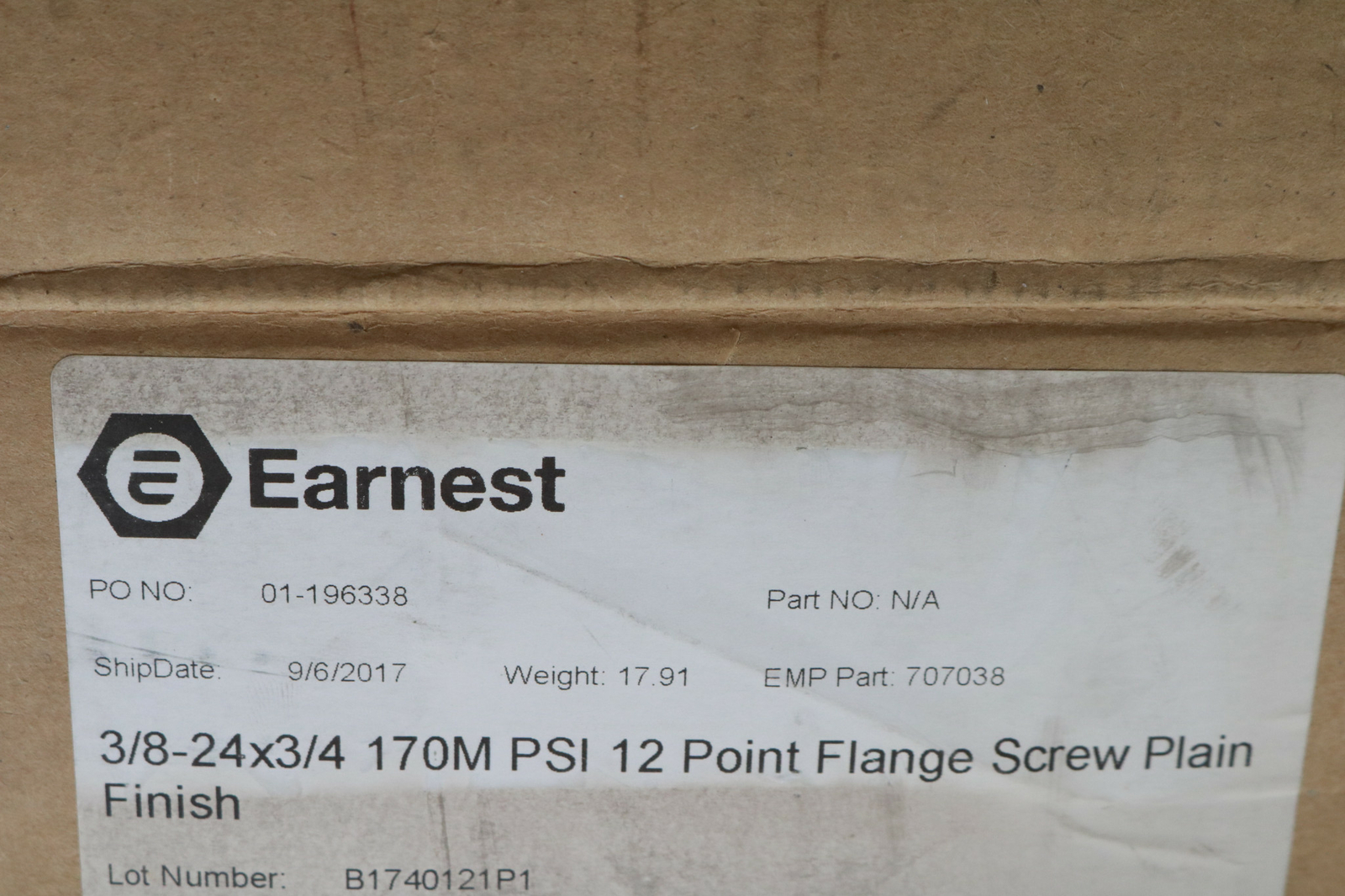 50 Pack EMP 170M 3/8-24 x 3/4" 12 Point Flange Ferry Cap Diesel Engine ...