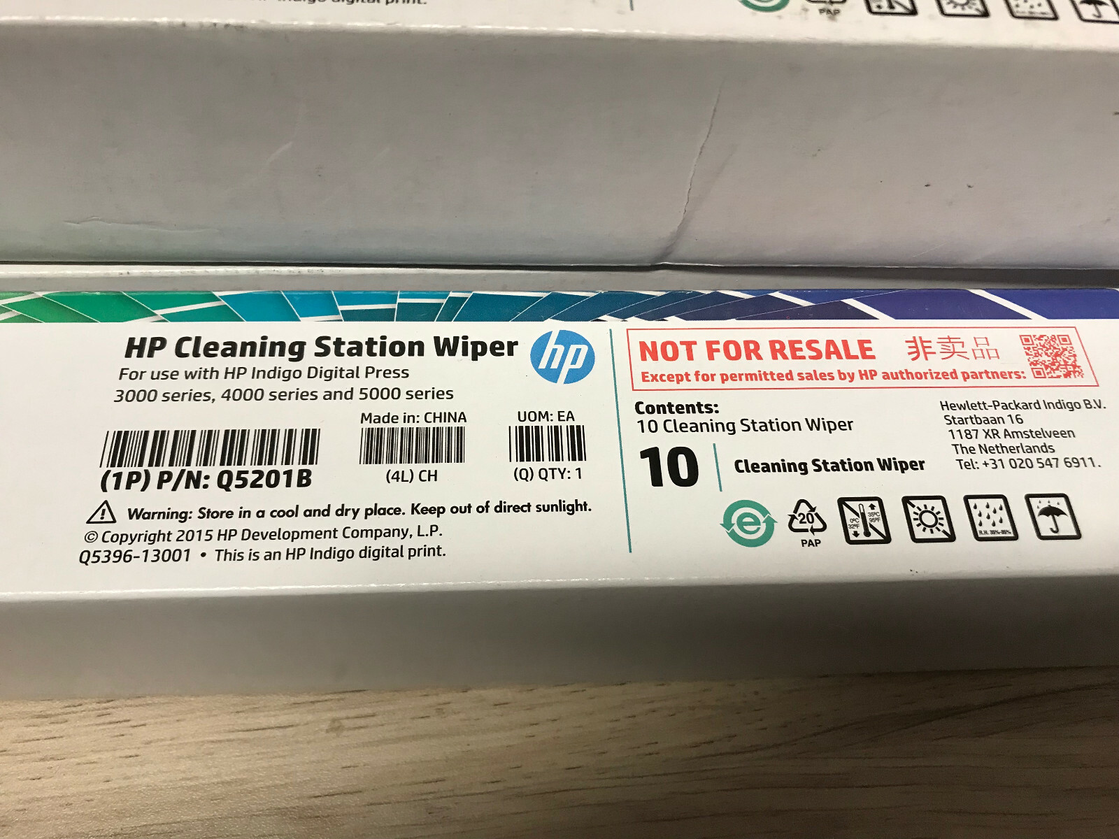 Box 18 pcs of HP Indigo Cleaning Station Wiper Blades for 3000,4000 ...