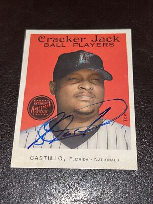 2004 Topps Cracker Jack Baseball Mini Luis Castillo #221 Autographed ...