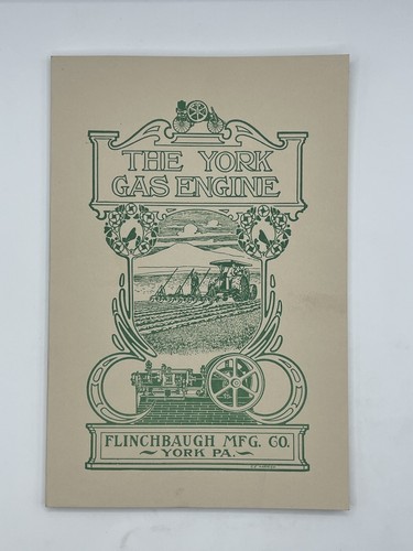 The York Gas Engine Flinchbaugh Mfg Brochure | eBay