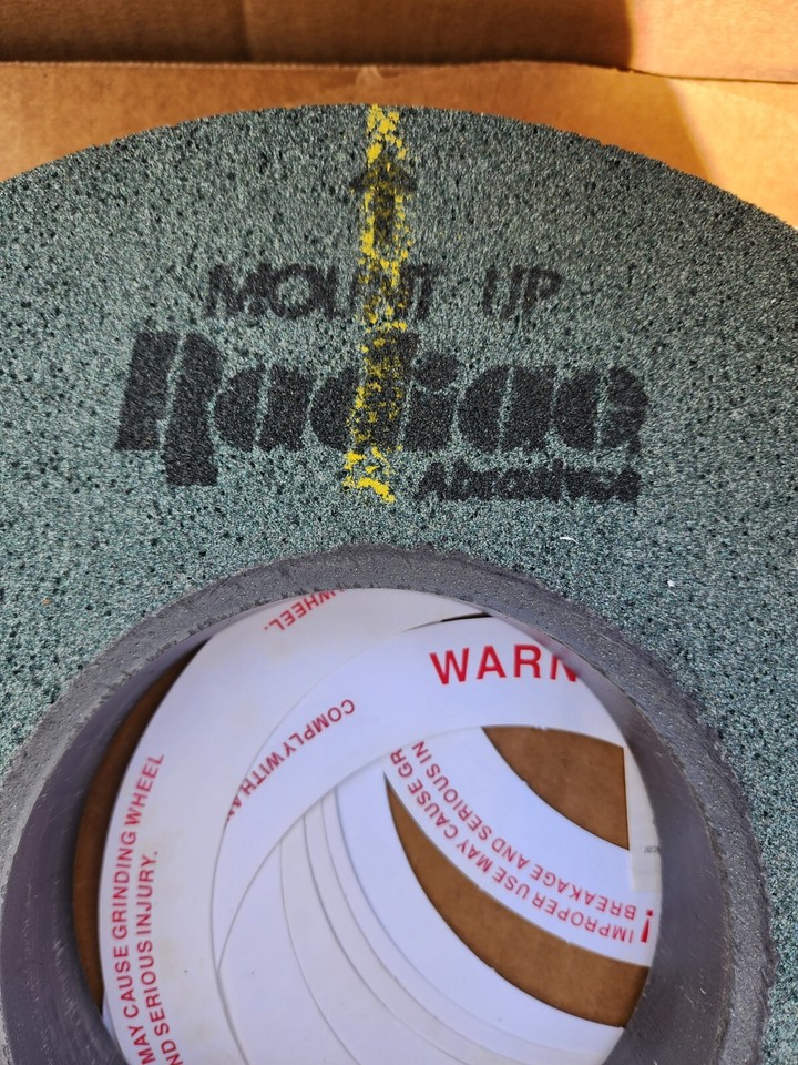 RADIAC ABRASIVES 12 X 1-1/2 X 5 SURFACE GRINDER WHEELS GRINDING GC801 ...
