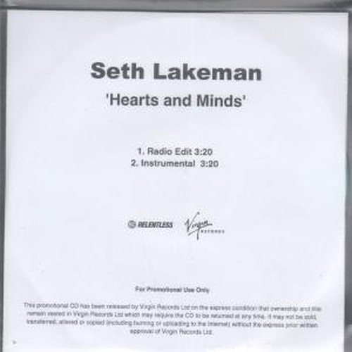 Seth Lakeman Hearts and Minds CDr UK Relentless radio edit promo cd-r ...