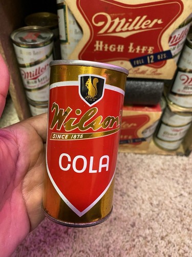Wilson Soda Flat Top Can Cola 10 Ounce Old Vintage | eBay