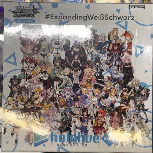 Weiss Schwarz Hololive Volume 2 Booster Box Factory Sealed English 1st ...