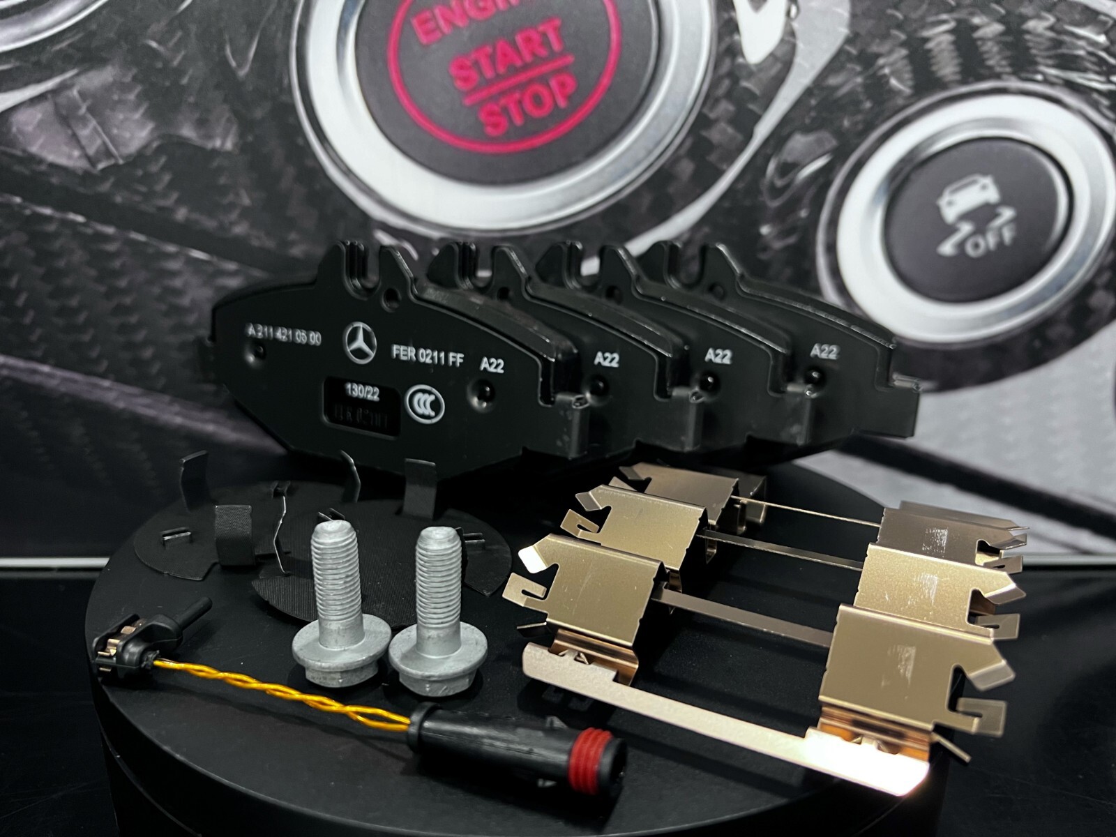 Genuine Mercedes-Benz W211 E-Class FRONT Brake Pads and Sensor ...