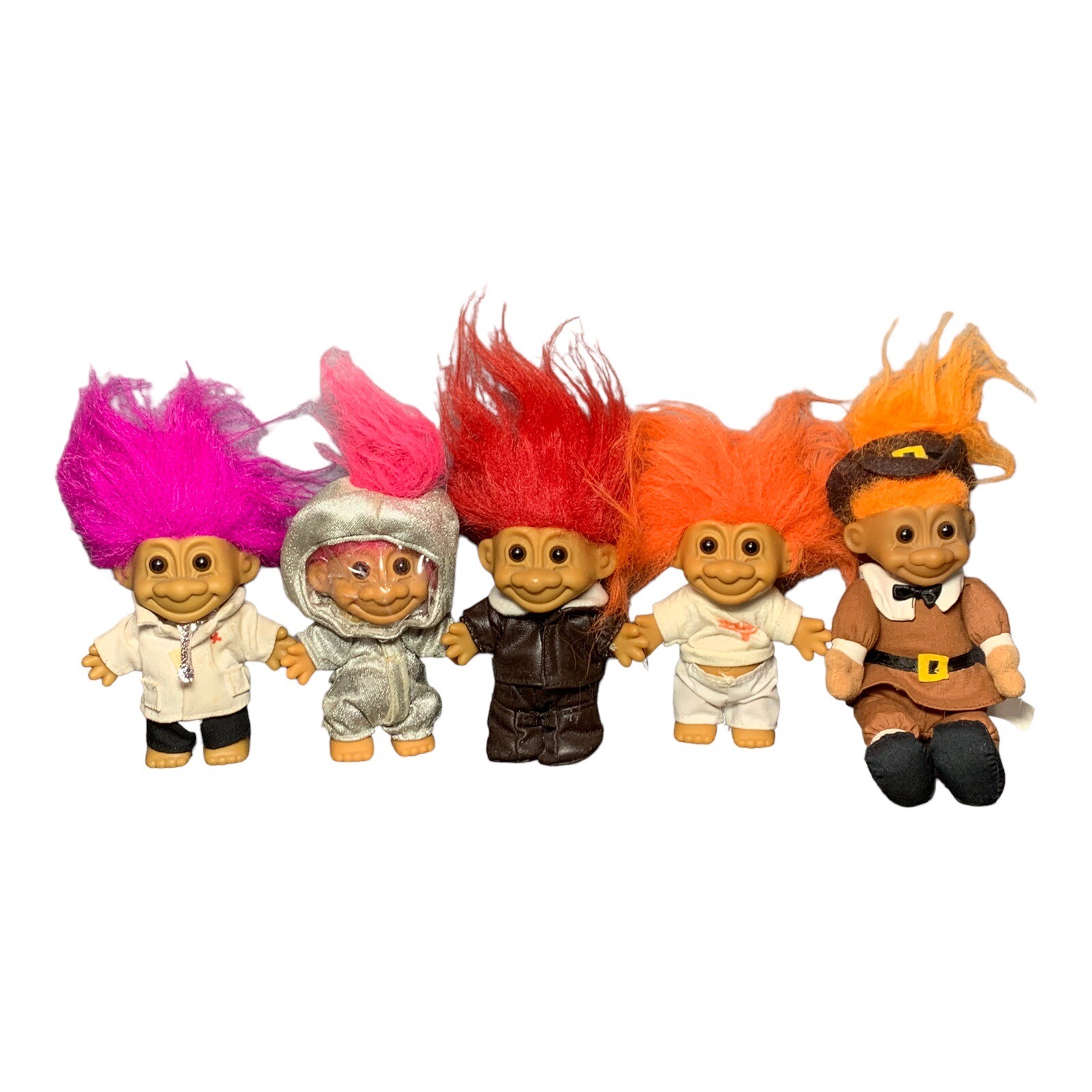 Vintage Russ Trolls Lot Of 5 Doctor Pilot Astronaut Pilgrim Longhorns ...