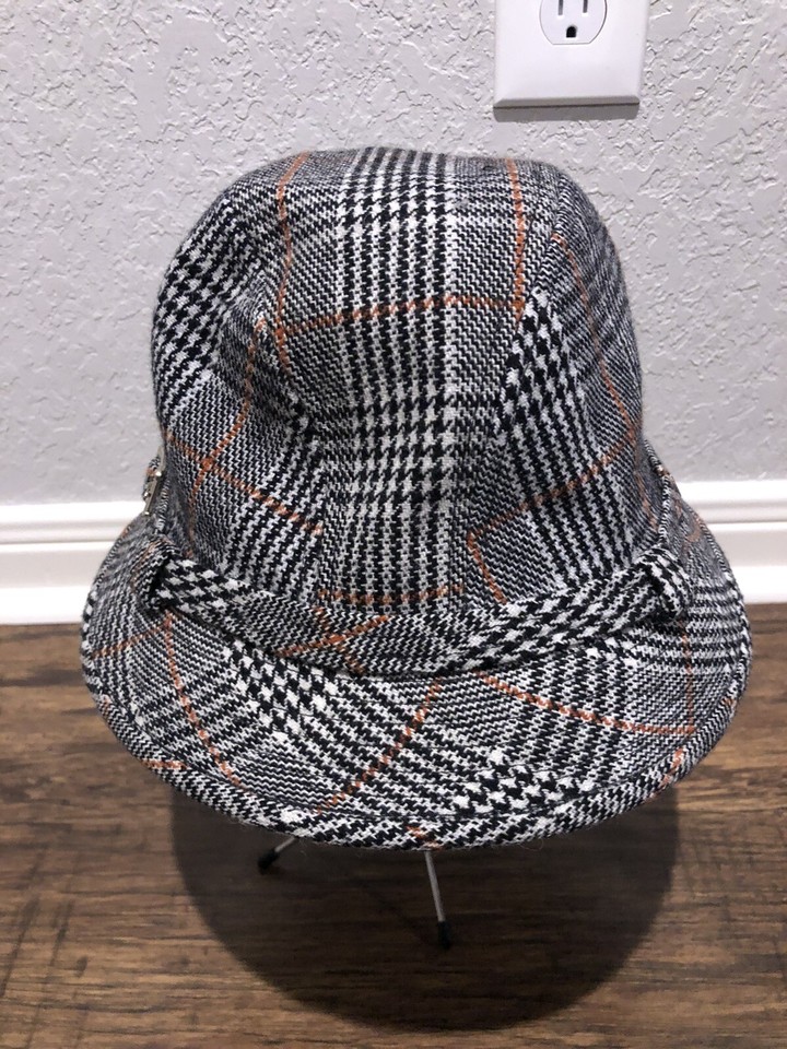 vintage wool Blend PUMA Plaid Fedora Hat Mens Size X Large FEDORA STYLE ...