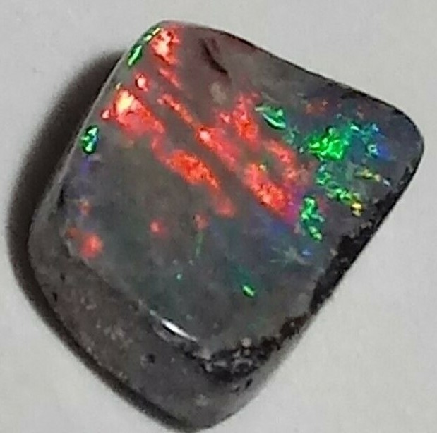 Solid Boulder Opal RED MULTICOLOR 2ct Freeform Queensland! | eBay