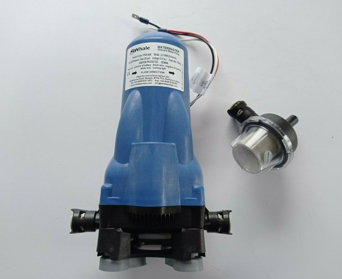 Whale FP0814 Pump Smartflo Watermaster Water 30psi 12V Onboard Caravan ...