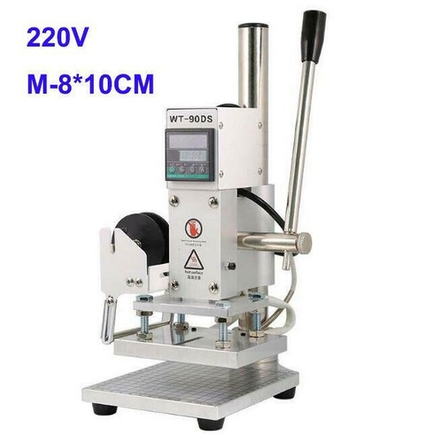 For PVC Card leather paper thermo-embossor Manual Digital Label Stamp ...