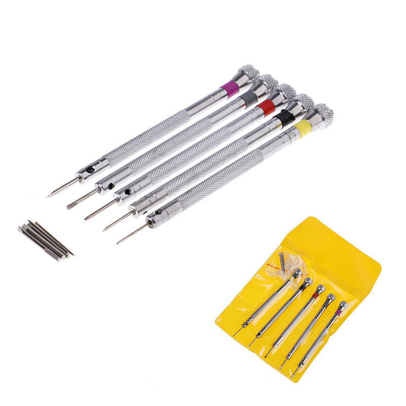 5x precision screwdriver set watch jewelry watchmaker repair tool 5 sp ...