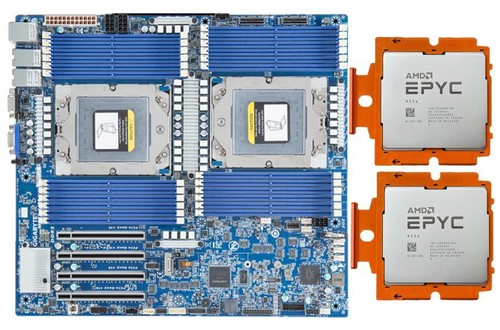 Gigabyte MZ73-LM0（rev. 2.0) SP5 AMD EPYC 9334/9654/9554 128c/256t pcie5 ...