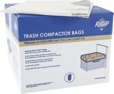 Whirlpool W10165294RB 15-Inch Plastic Trash Compactor Bags 60 Count ...