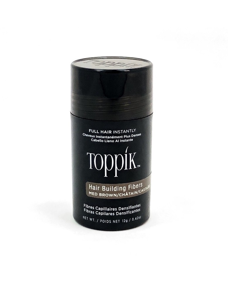 TOPPIK Hair Building Fibers Set 12g + Pump + Optimizer, Light Brown ...