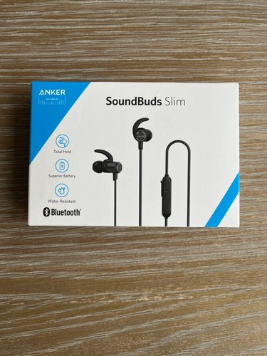 New Anker Soundbuds slim Magnetic Earphones Black | eBay UK