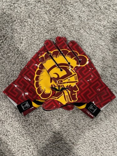Nike USC Trojans Team Issued Rare Football Gloves Size M Used Trojan ...