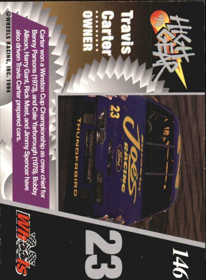 1994 Wheels High Gear Day One #146 Travis Carter - RAC | eBay