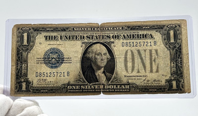 1928 $1 FUNNY BACK Silver Certificate One Dollar U.S. Banknote Paper ...